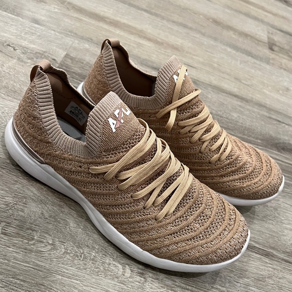 APL | Shoes | Apl Techloom Rose Gold Sneakers | Poshmark
